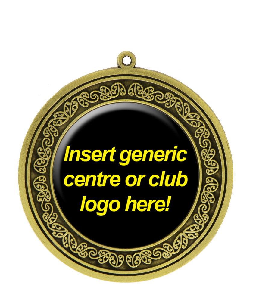 2 Koru Gold Medal 7.5cm Dia